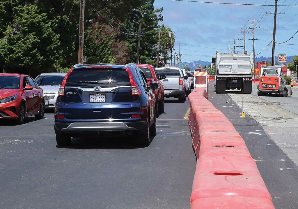 PHOTO: Freedom Boulevard down to two lanes | The Pajaronian