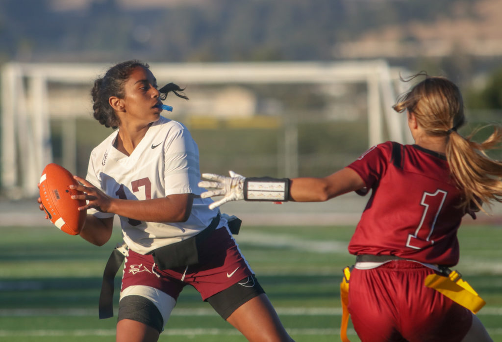 No obstacle is too large for young Sharks squad | Girls flag football